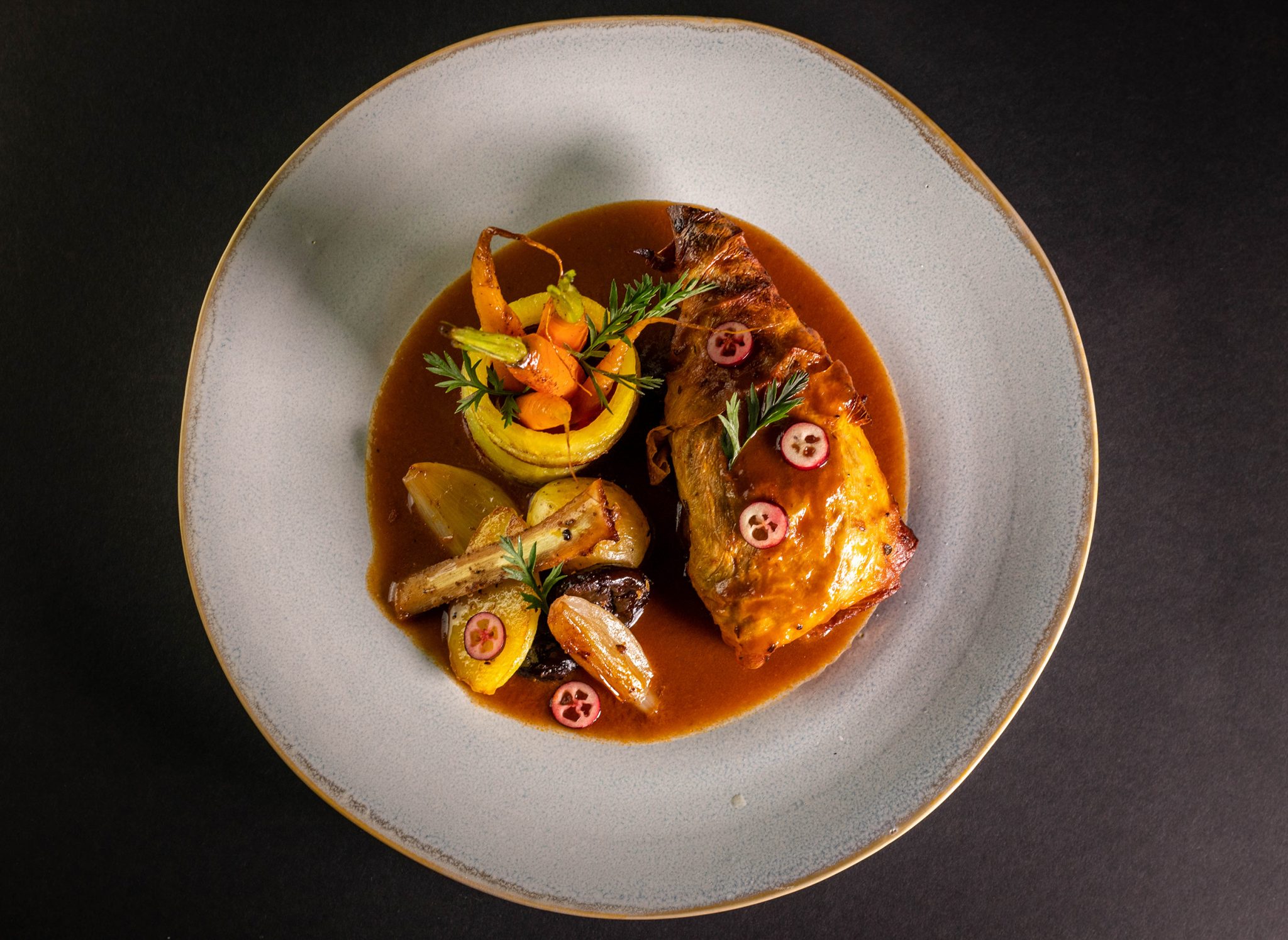 Roasted vegan goose leg recipe – a festive plant based dish - Dailyvegan