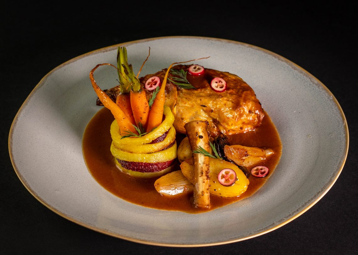 Roasted vegan goose leg recipe – a festive plant based dish - Dailyvegan